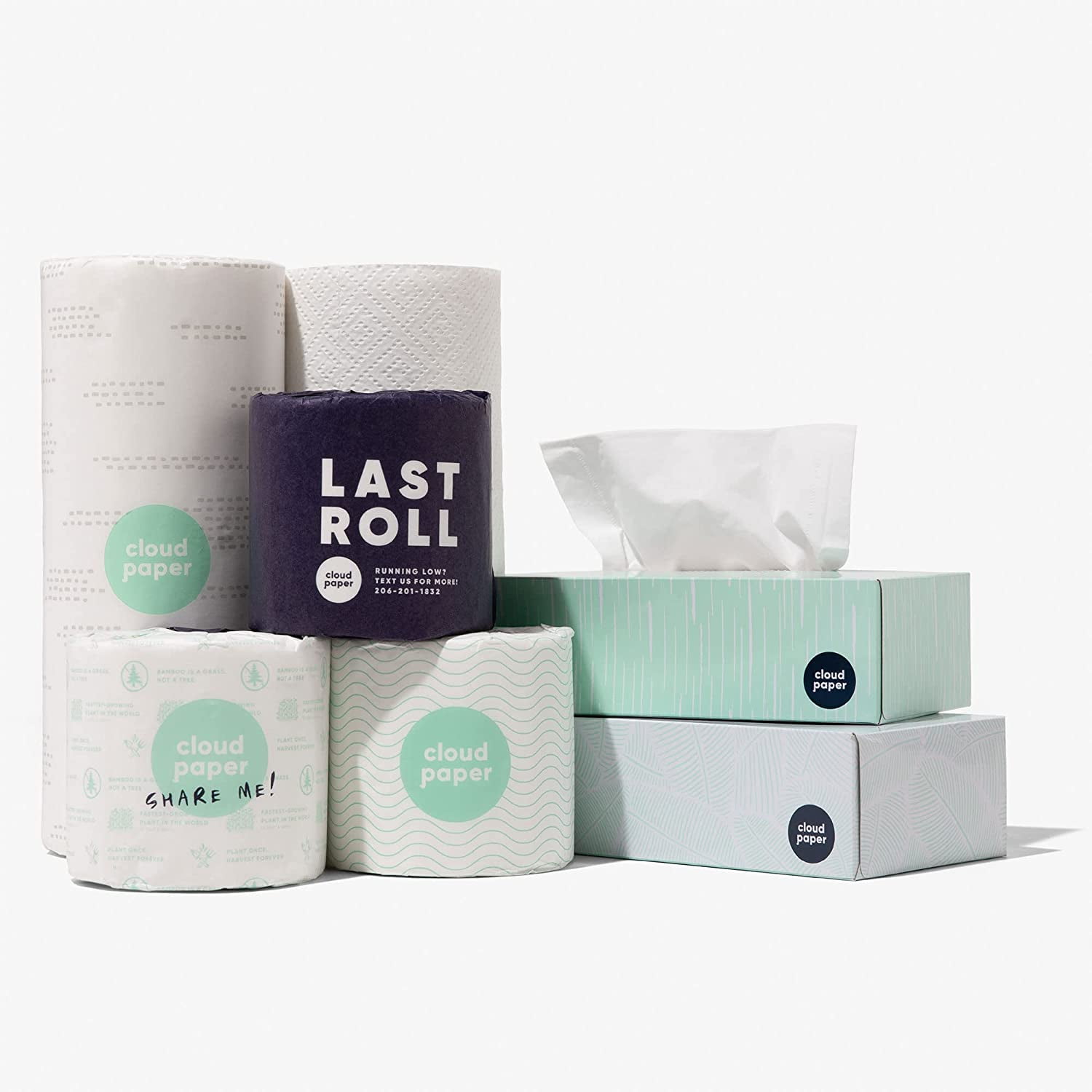 Bamboo Toilet Paper, Paper Towels, and Tissues - Compact Bundle Box for ...