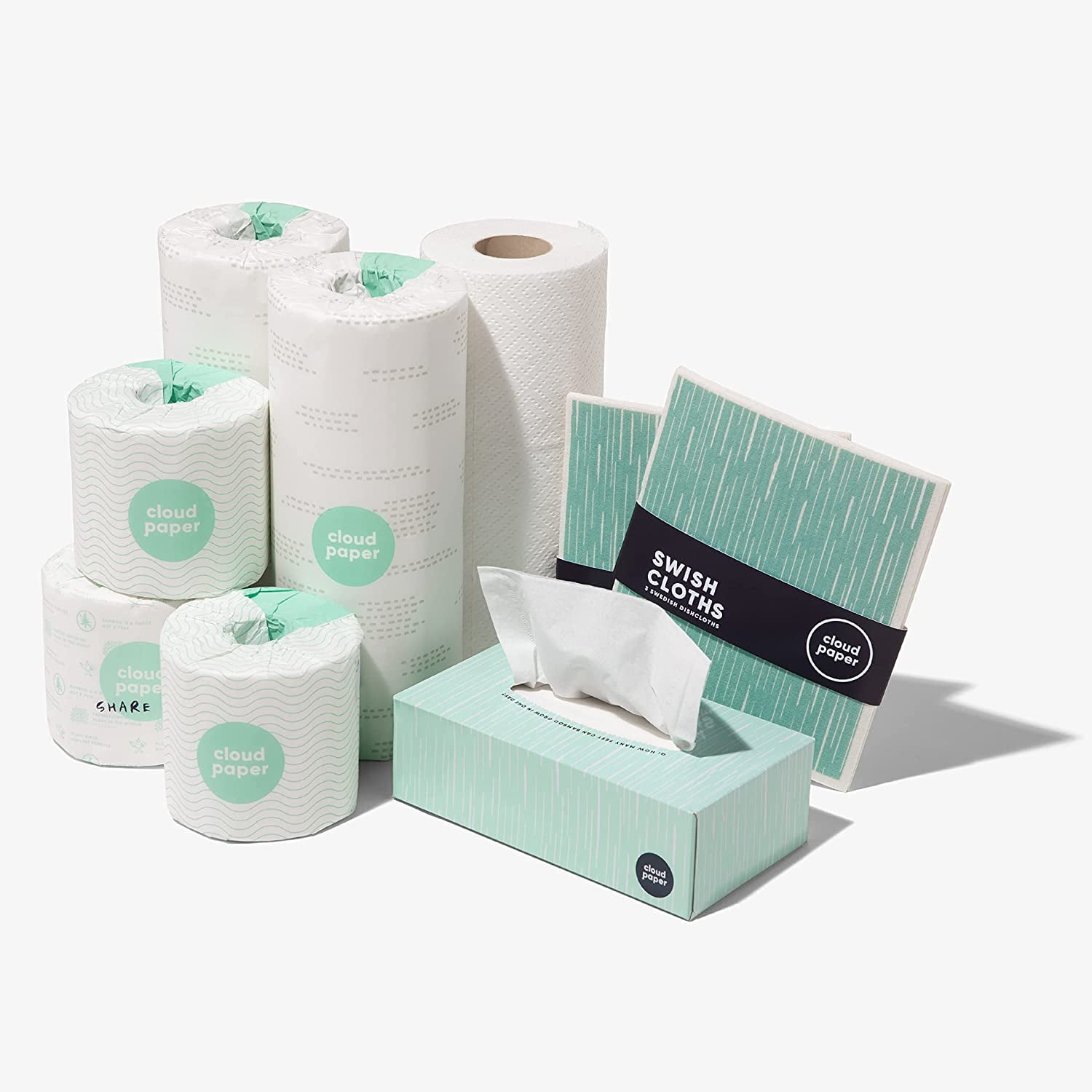 Bamboo Toilet Paper, Paper Towels, Tissues, & Swedish Dishcloths ...