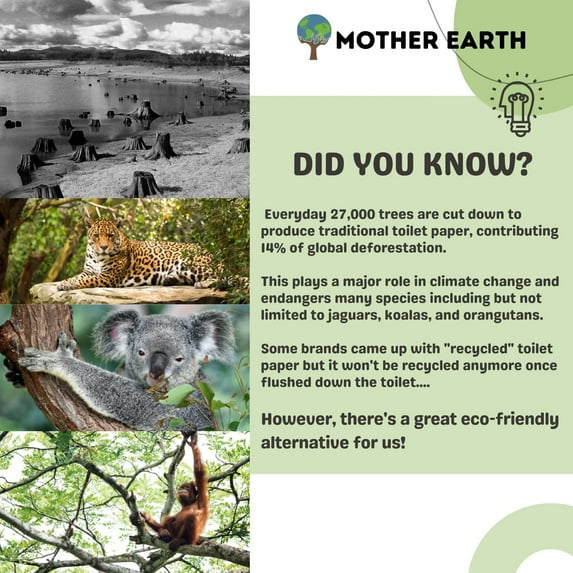 Bamboo Toilet Paper - Ultra Soft & Strong 3-Ply Bath Tissue, 400 Sheets ...