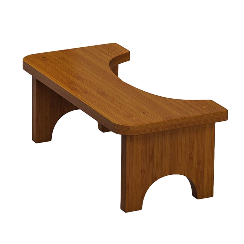 Bamboo Toilet Stool Toilet Brush Non-Slip Potty Seat Children Pregnant ...