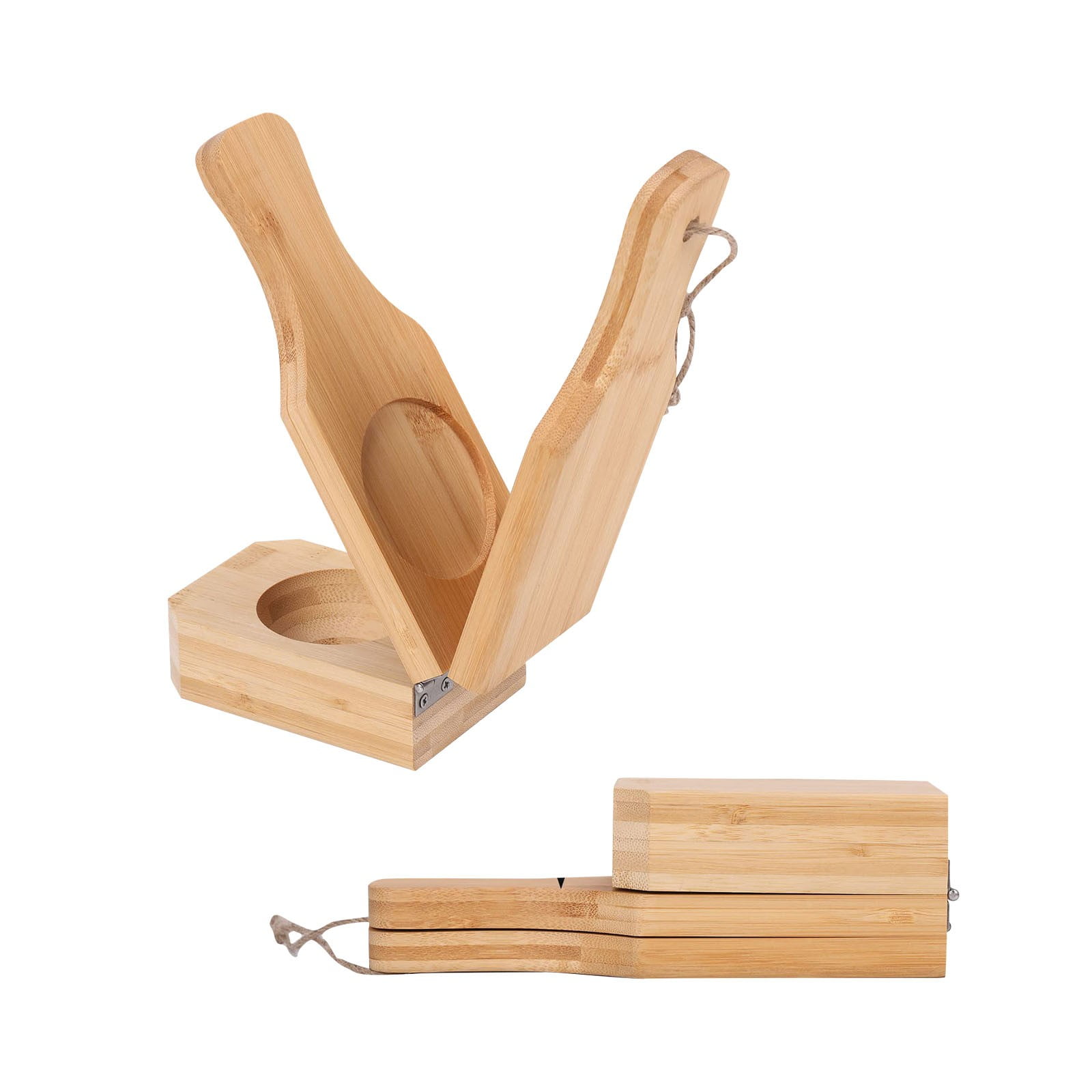 Bamboo Tostonera Plantain Press - 2-in-1 Banana Smasher for Crispy ...