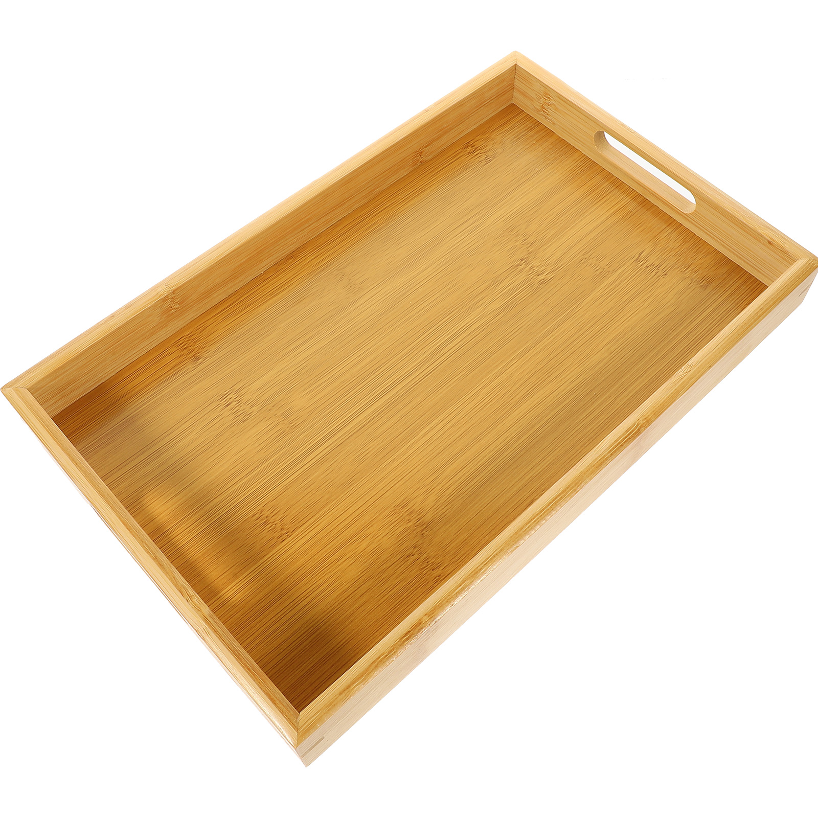 Bamboo Tray Rectangular Household Tea Set Japanese Dinner Plate Decor Bed Food Wooden Breakfast ...