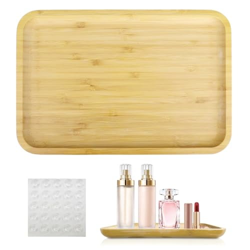 Bamboo Tray Rectangular Wooden Trays - Walmart.com
