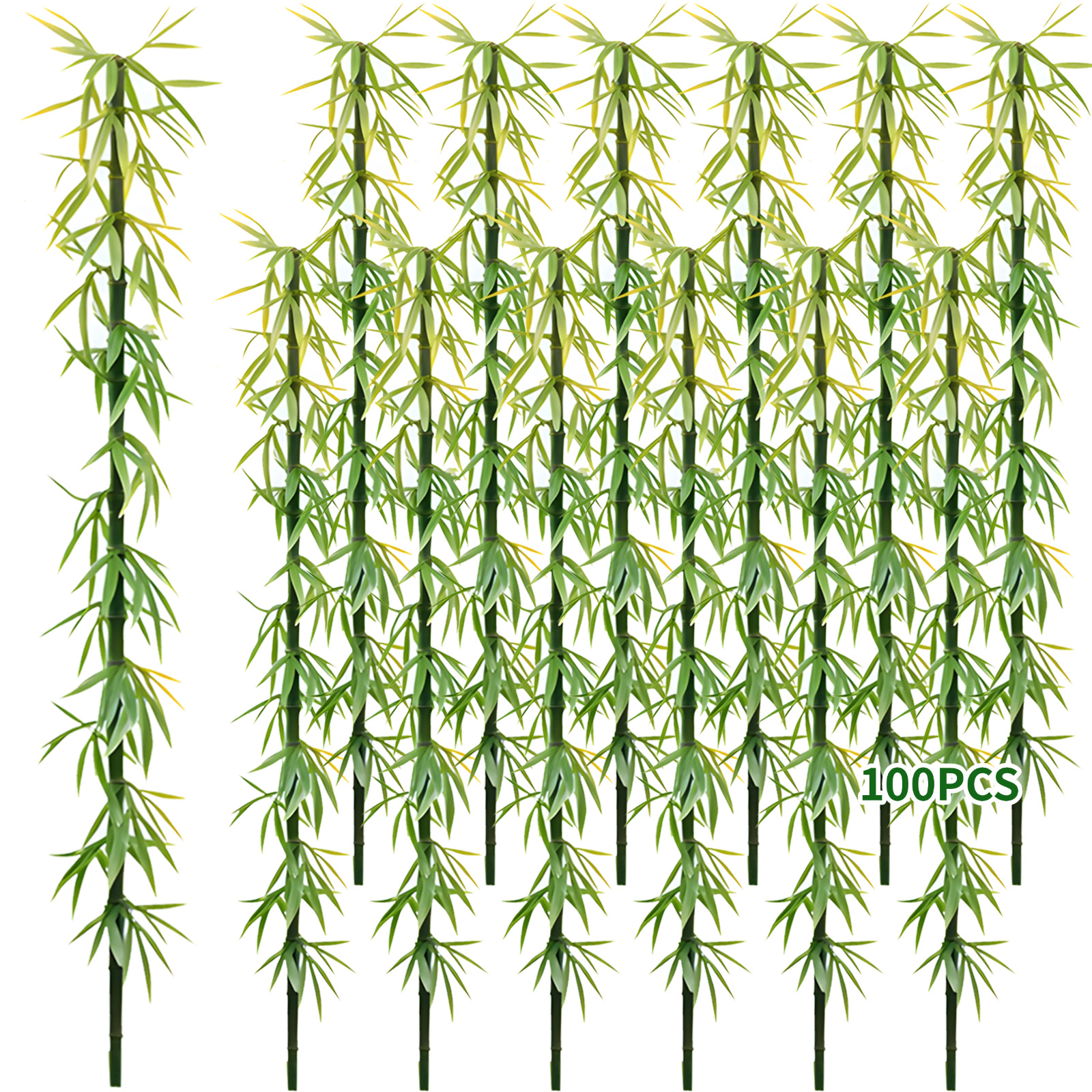 Bamboo Trees for DIY Miniature Landscape, Pack of 100, 12 cm Model ...