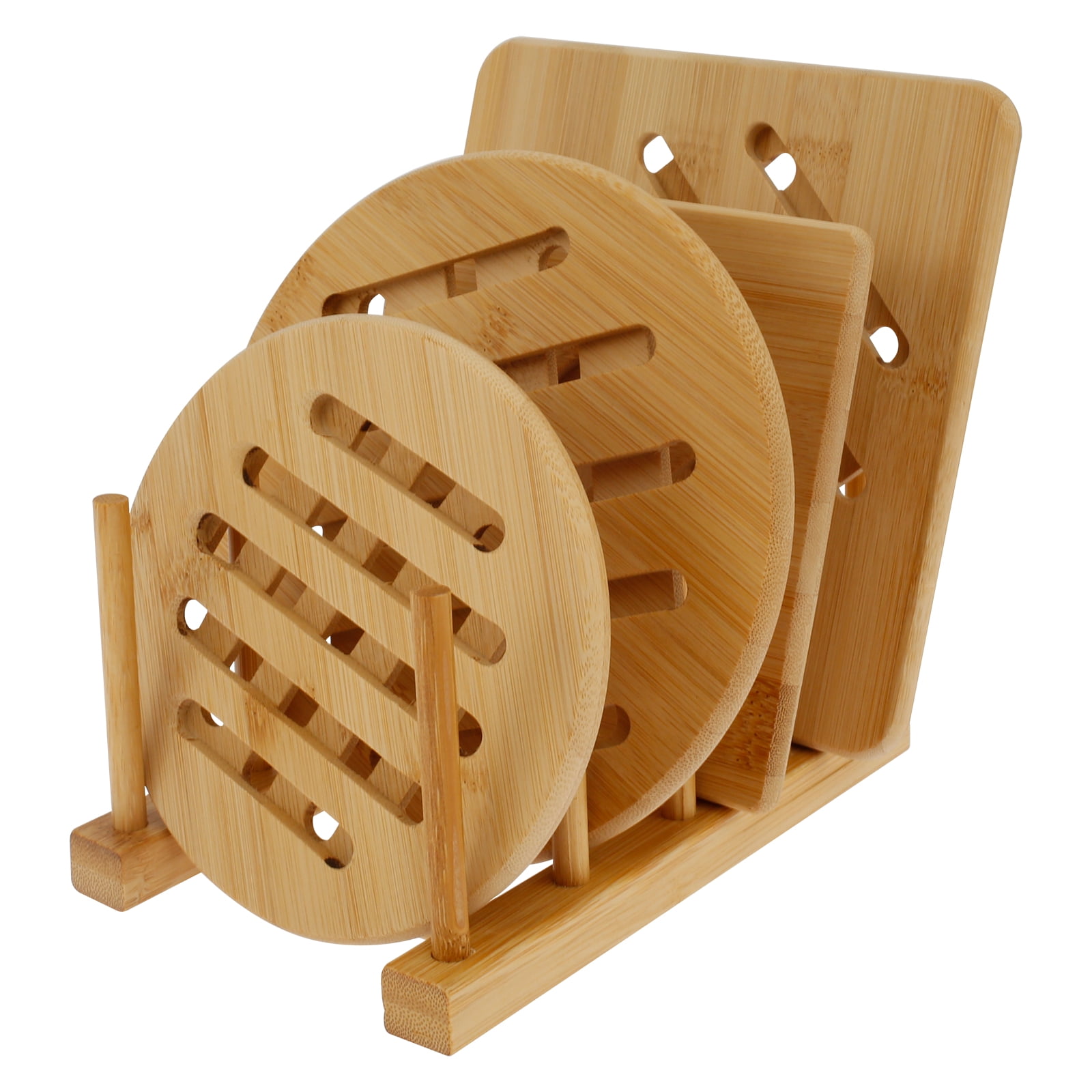 Bamboo Trivet Kitchen Bamboo Hot Pads Trivet Natural Bamboo Trivet Mat ...