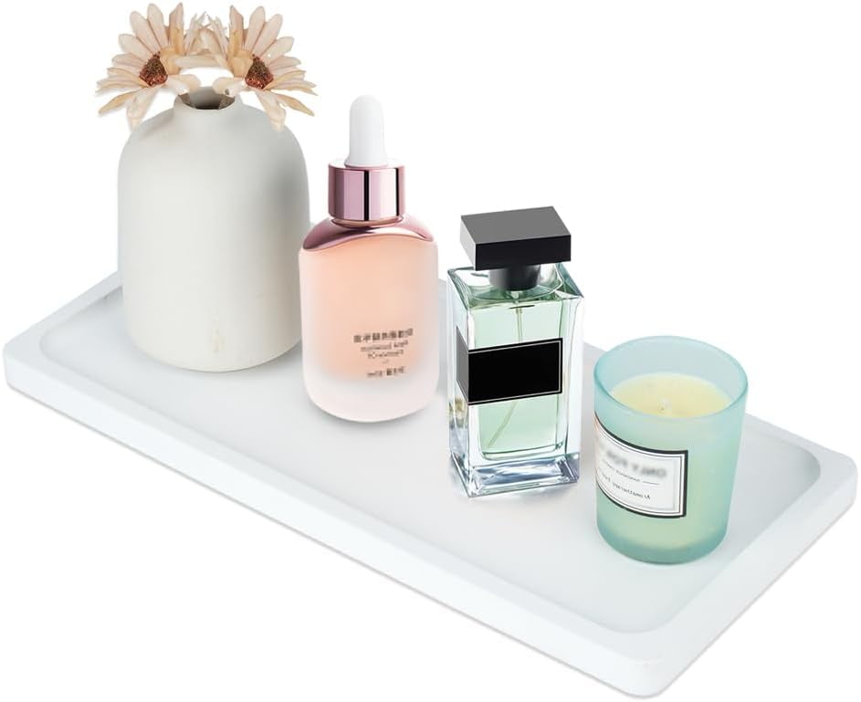 Bamboo Vanity Tray, Bathroom Sink Vanity Trays Bathroom Counter Tray ...