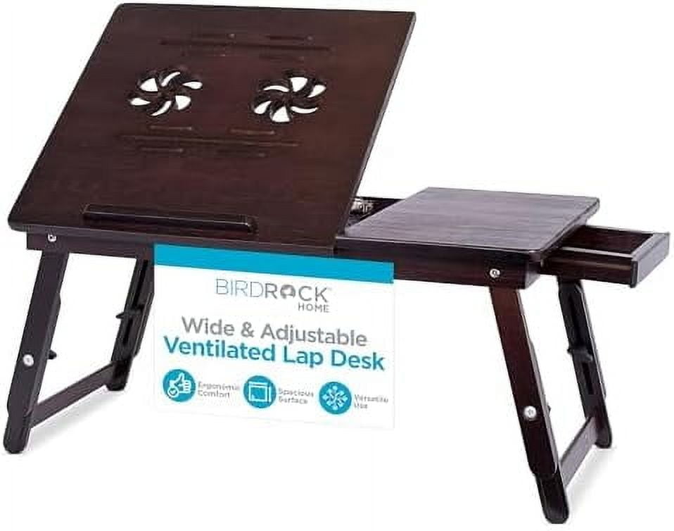 Bamboo Ventilation Lap Tray with Adjustable Legs (Walnut) - Walmart.com