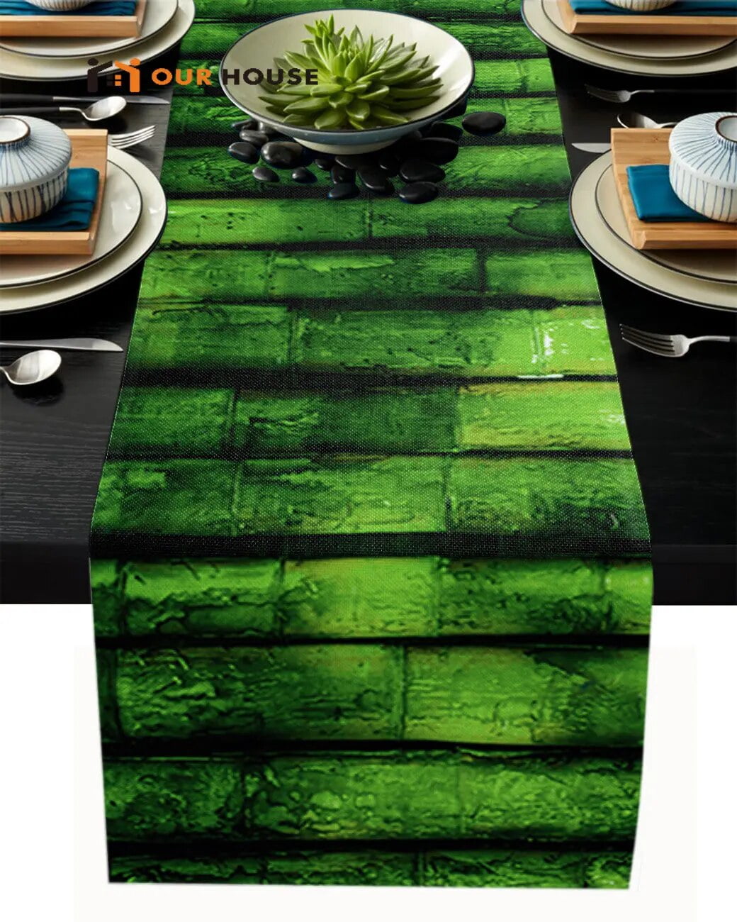 Bamboo Verdure Neat Plant Mats Table Runner for Coffee Home Kitchen ...