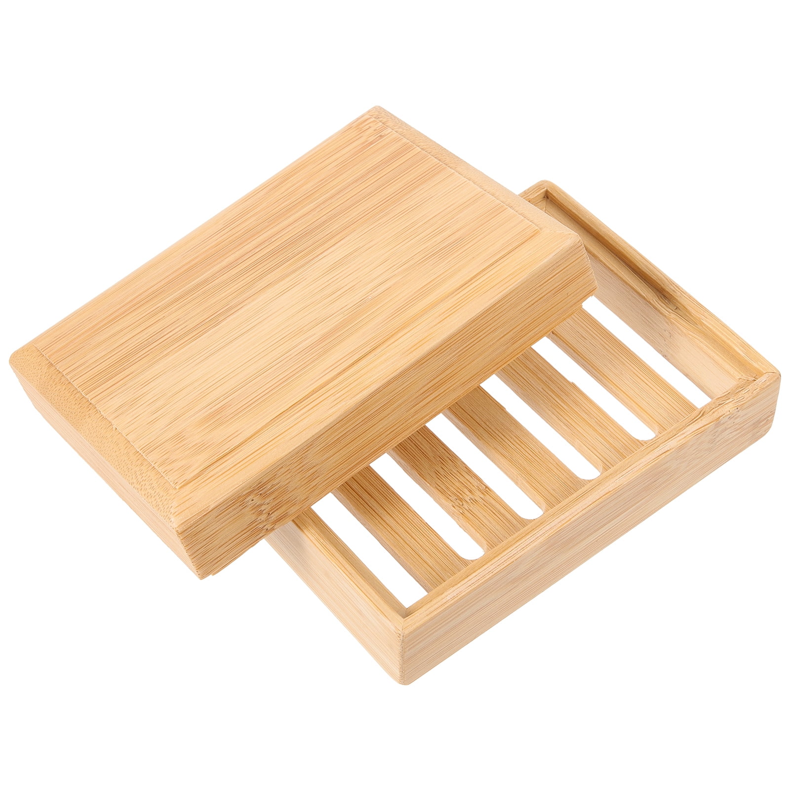 Bamboo Vintage Soap Dish Saver Kitchen Case Holder Sink Tray Travel ...