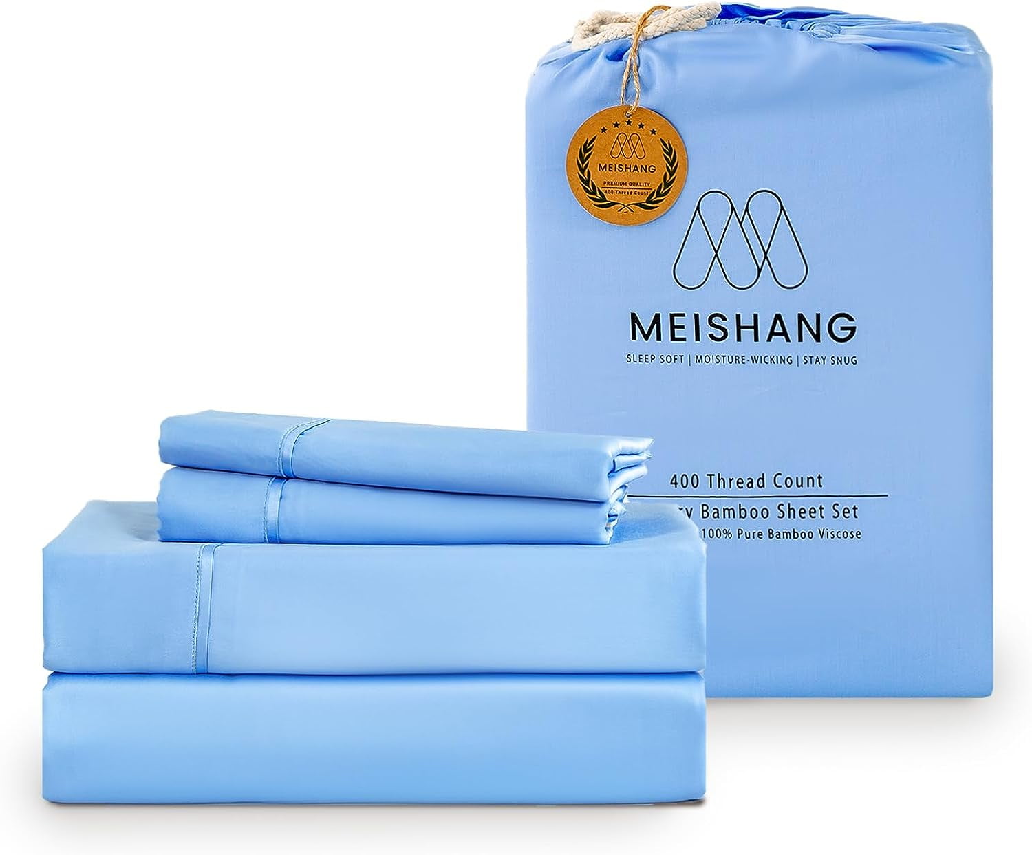 Bamboo Viscose Sheet Set Queen Size 100 Pure Organic Viscose 400tc