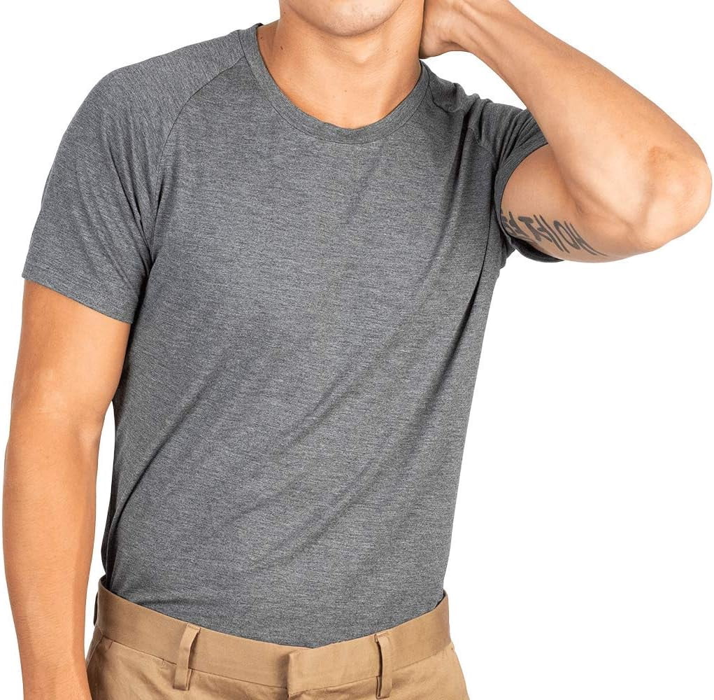 Bamboo Viscose Tailored Cut Crew Neck Undershirt - Walmart.com