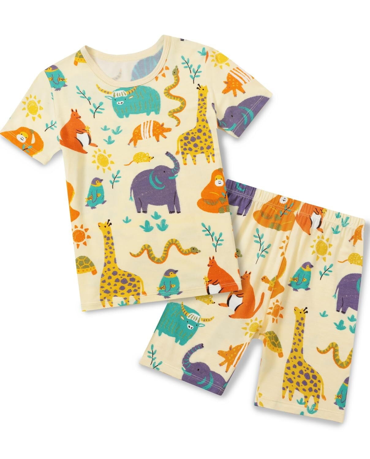 Bamboo Viscose Toddler Pajamas Boys Girls Kids Cool Short Summer Pjs ...