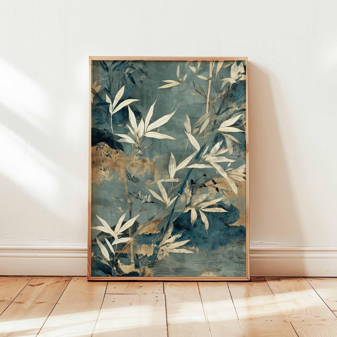 Bamboo Wall Art Print, Japanese Botanical Poster, Unframed Paper Poster ...
