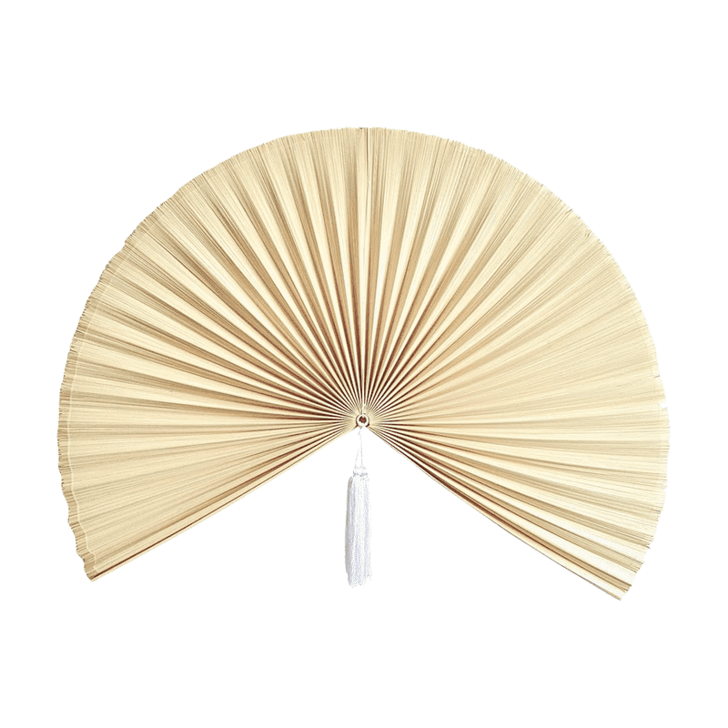 Bamboo Wall Fan Decor in Beige, Headboard Wall Fan, Large Bamboo Fan ...