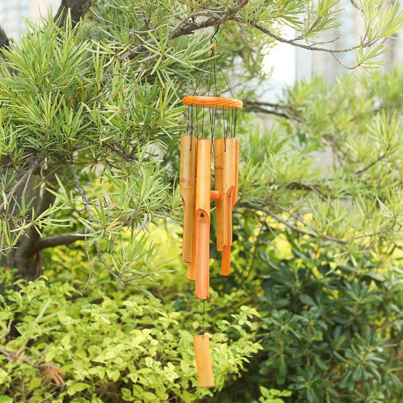 Bamboo Wind Chimes. 38 Inch Outdoor Indoor Hanging Decorative Wind ...