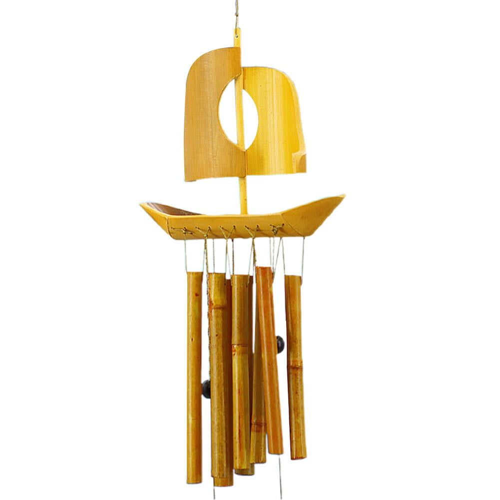 Bamboo Wind Chimes Outdoor, Wooden Wind Chimes for Outside, Handmade ...
