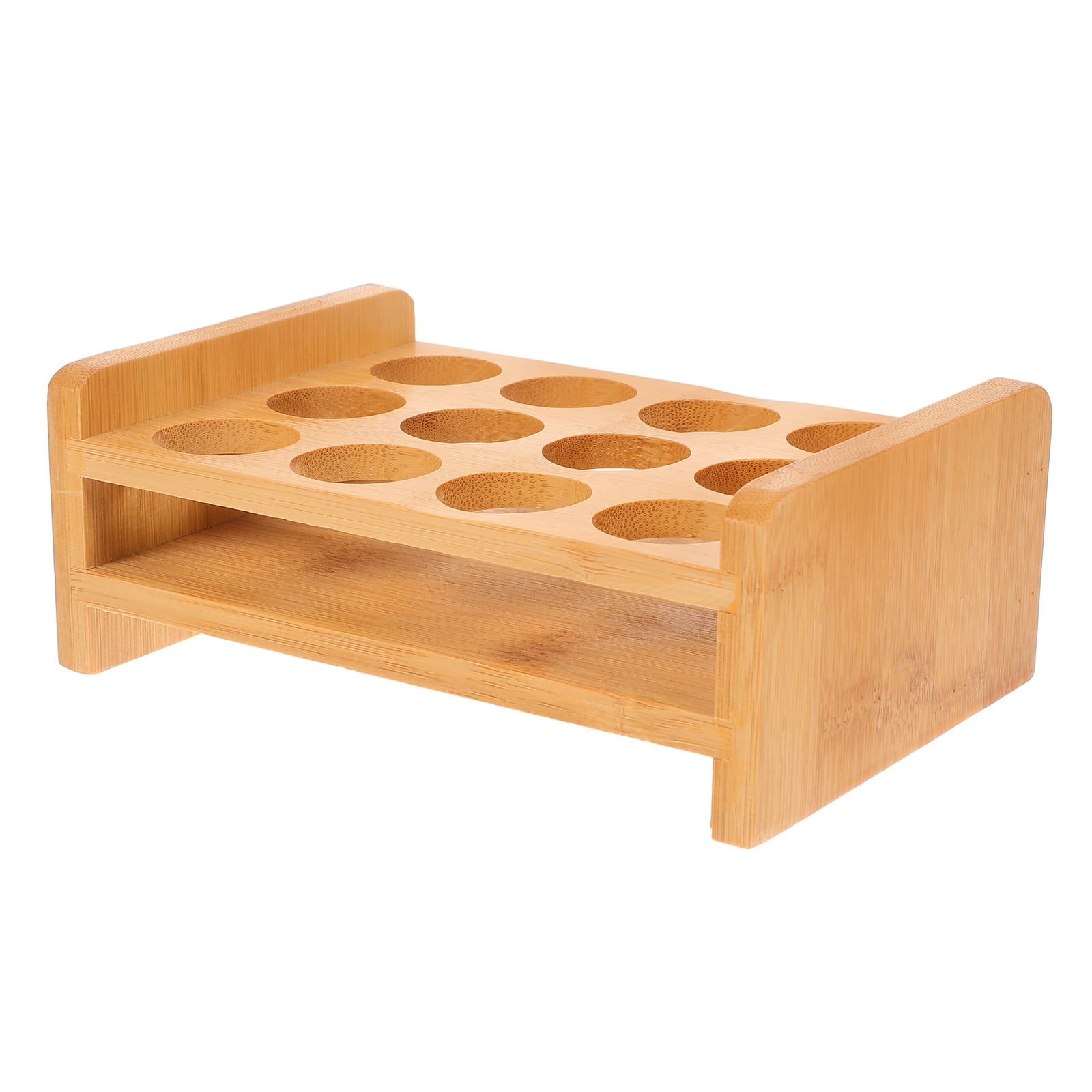 Bamboo Wine Glass Holder Tray Beer Glass Organizer Shot Holder Stand ...