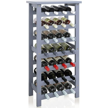 Tribesigns 4-Tier Rattan Bar Unit with Stemware Racks and Base, Indoor ...