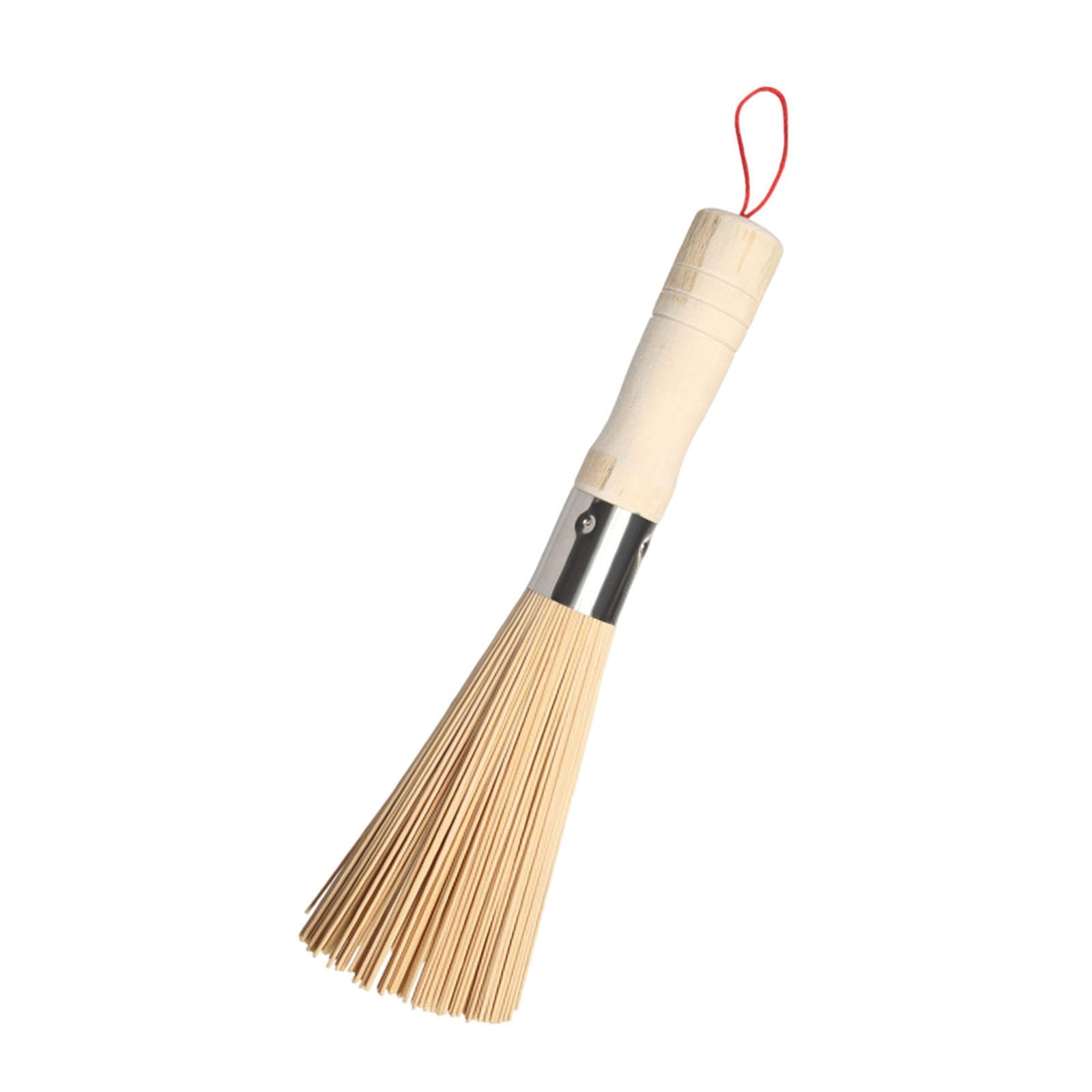 Bamboo Wok Brush Kitchen Cleaning Whisk Scrub Brush Durable Bamboo ...