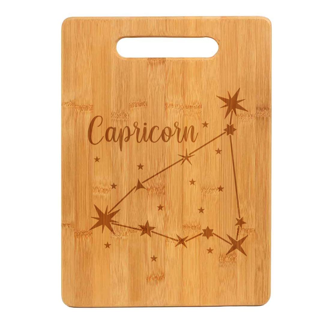 Bamboo Wood Cutting Board Capricorn Star Zodiac Horoscope Constellation ...