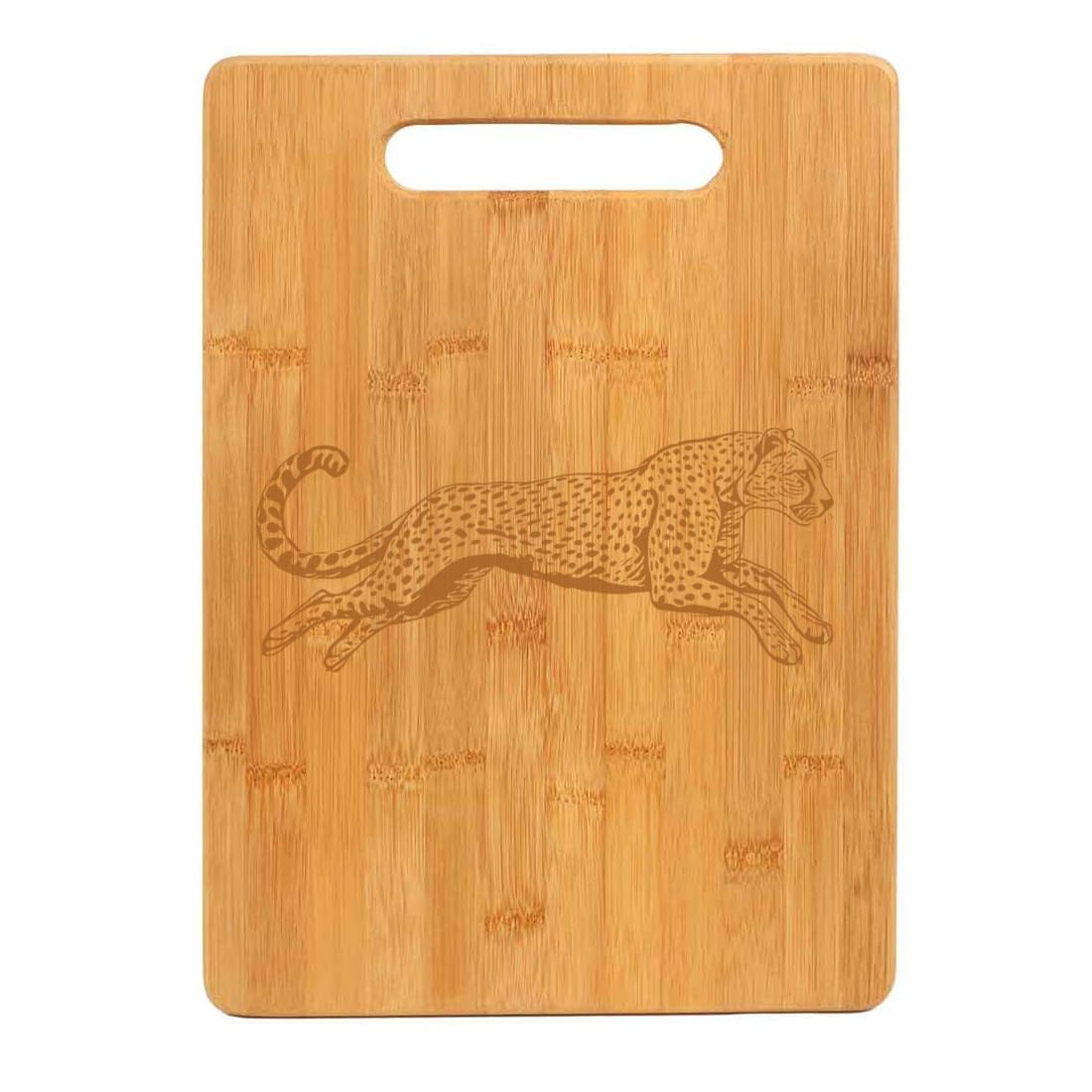 Bamboo Wood Cutting Board Cheetah - Walmart.com