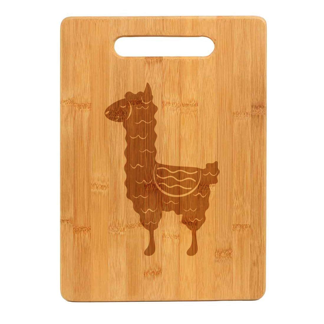 Bamboo Wood Cutting Board Cute Llama - Walmart.com
