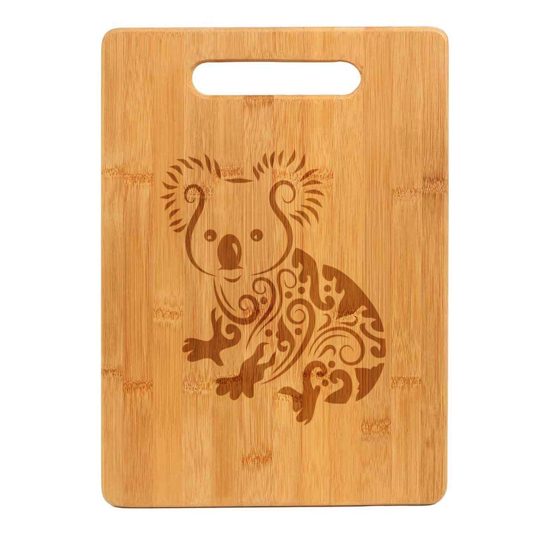 Bamboo Wood Cutting Board Fancy Koala Bear - Walmart.com
