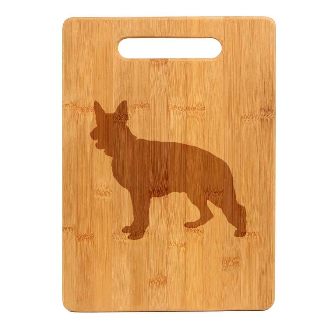 Bamboo Wood Cutting Board German Shepherd - Walmart.com