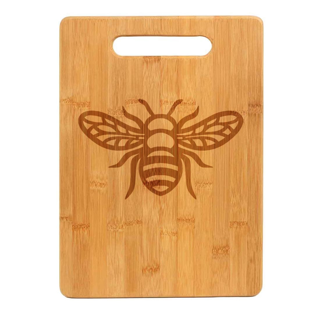 Bamboo Wood Cutting Board Honey Bee - Walmart.com