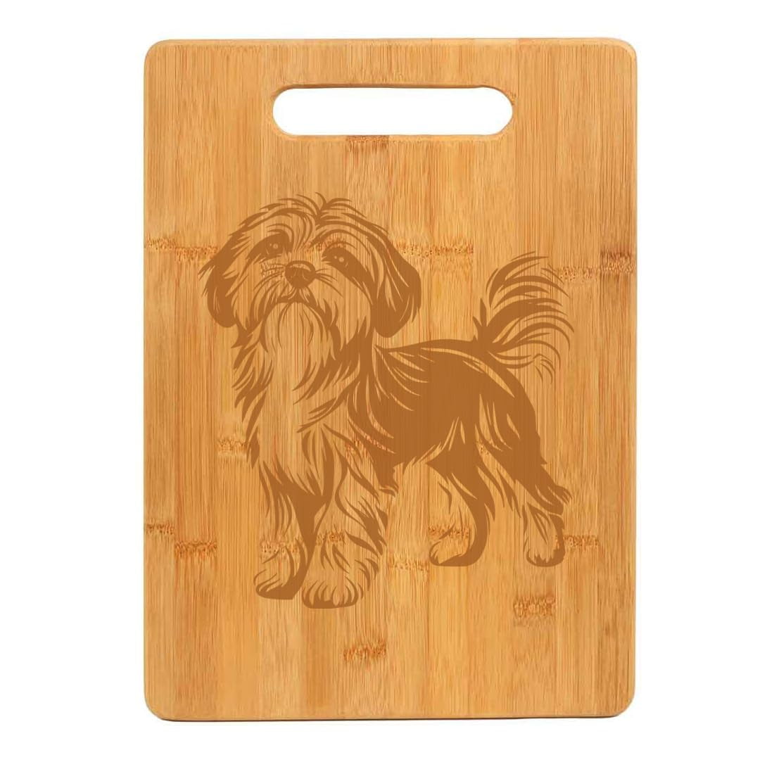 Bamboo Wood Cutting Board Maltese Stylized - Walmart.com