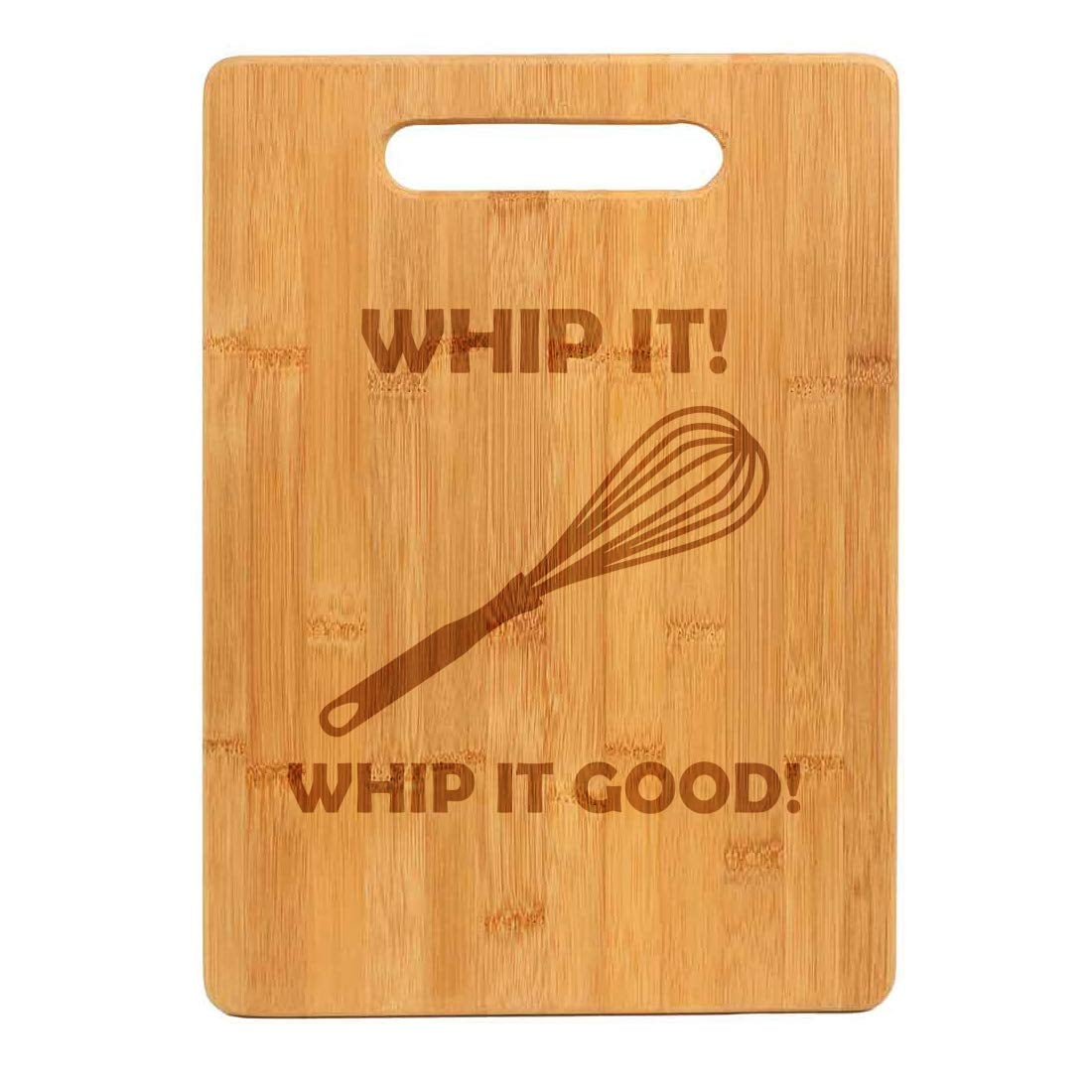 Bamboo Wood Cutting Board Whip It Whip It Good Whisk Funny - Walmart.com