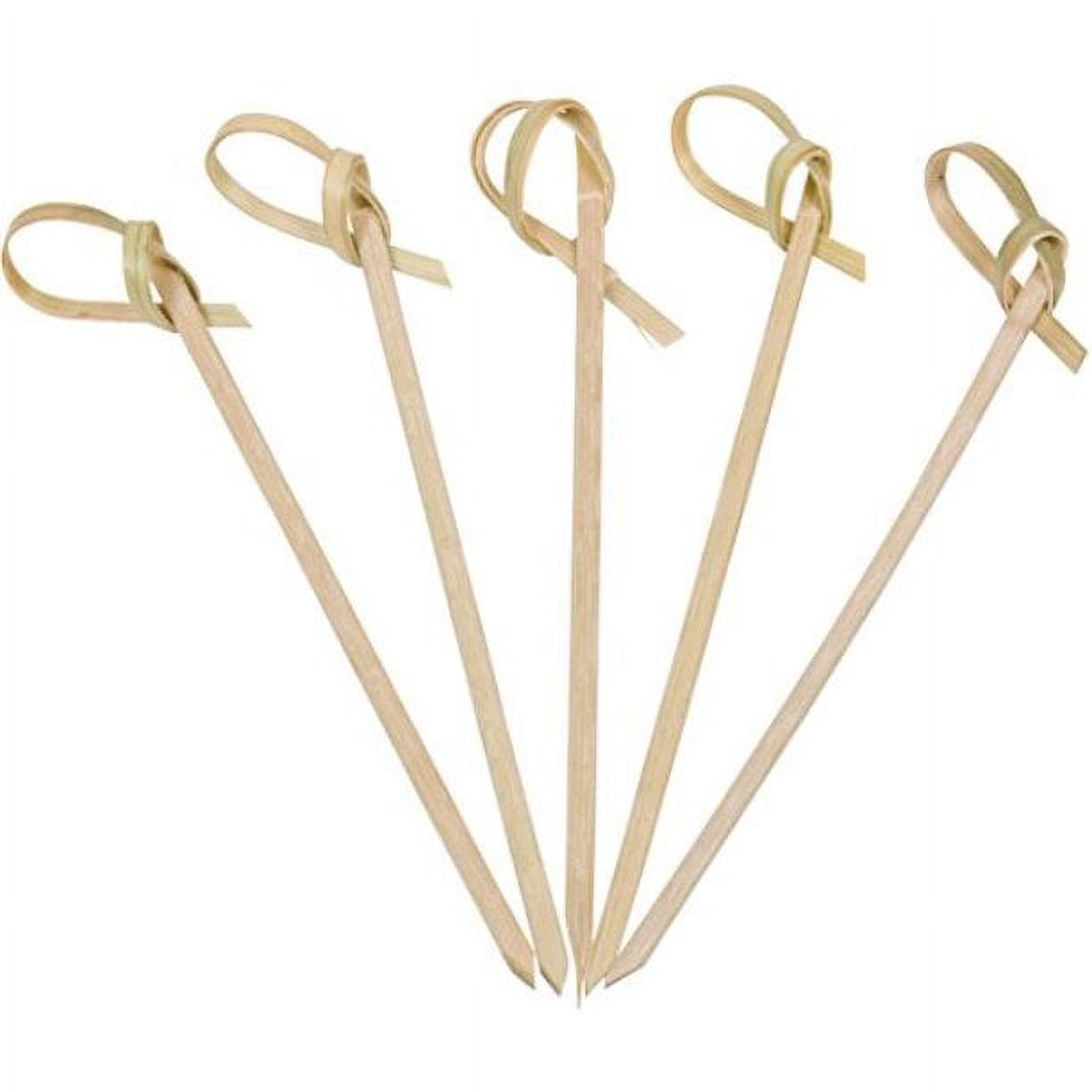 Bamboo Wood Flower Knot Picks, Skewers, 3.5 Inches, Perfect for ...