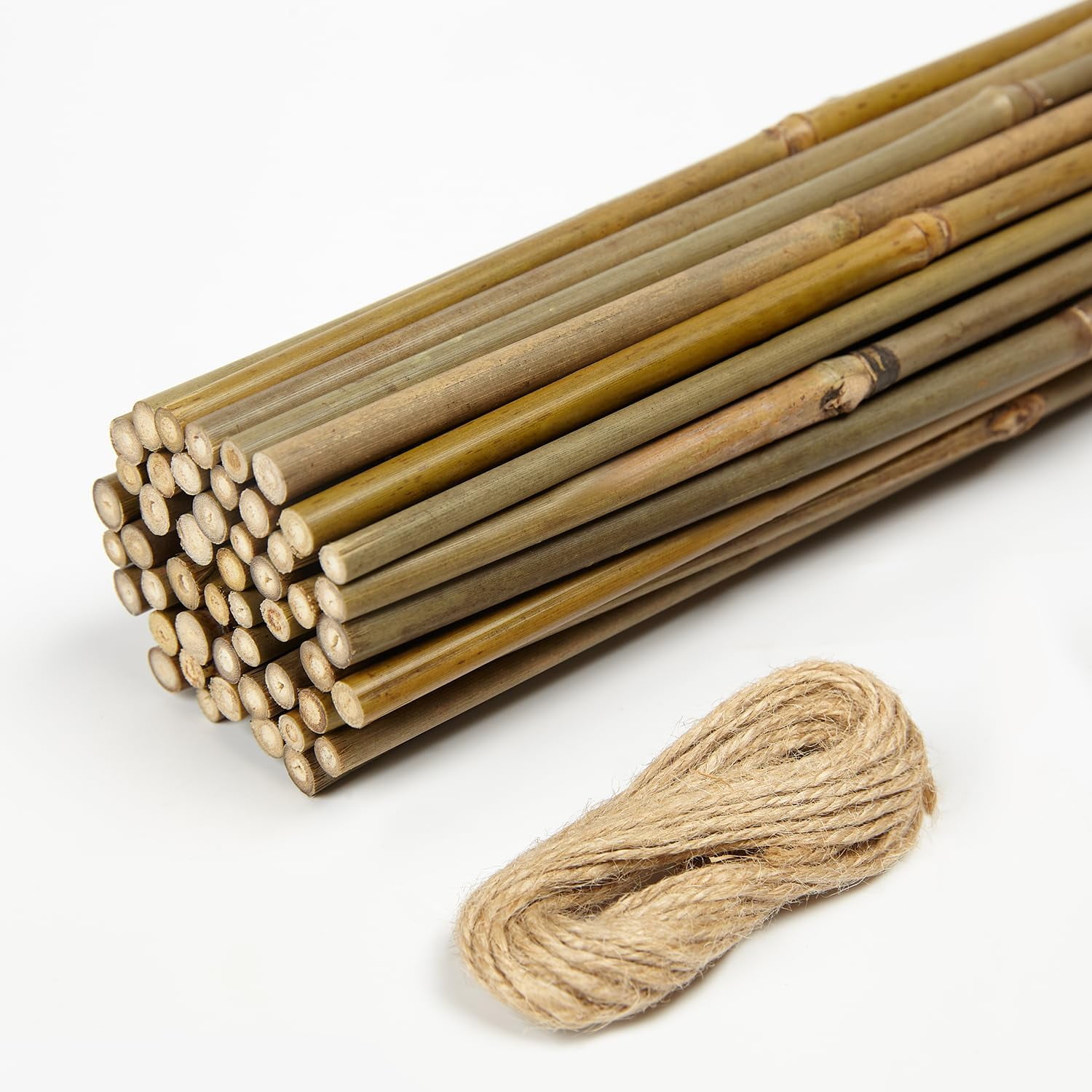 Bamboo Wood Plant Sticks for Garden Stakes Grilling Skewer Plant Sticks ...