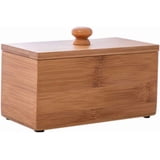 Bamboo Wood Sugar Packet Holder Tea Bag Holder with Lid, 6 Inch ...