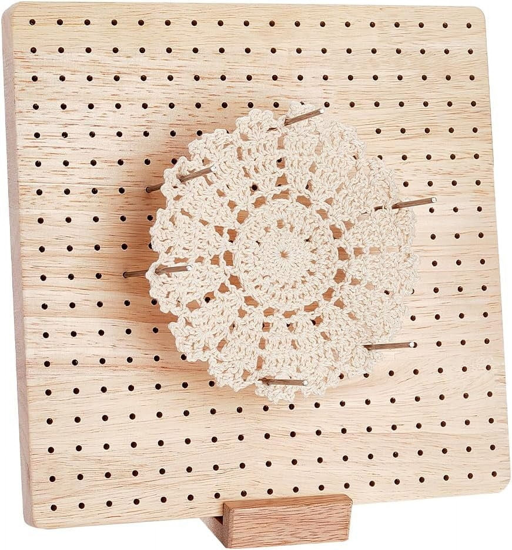 Bamboo Wooden Board for Knitting Crochet and Granny Squares Blocking ...