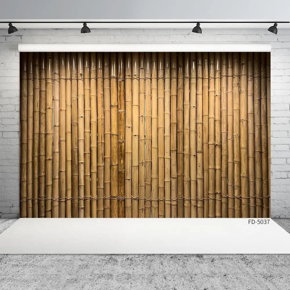 Bamboo Wooden Board Wall Vinyl Backdrops Baby Shower Newborn Portrait ...