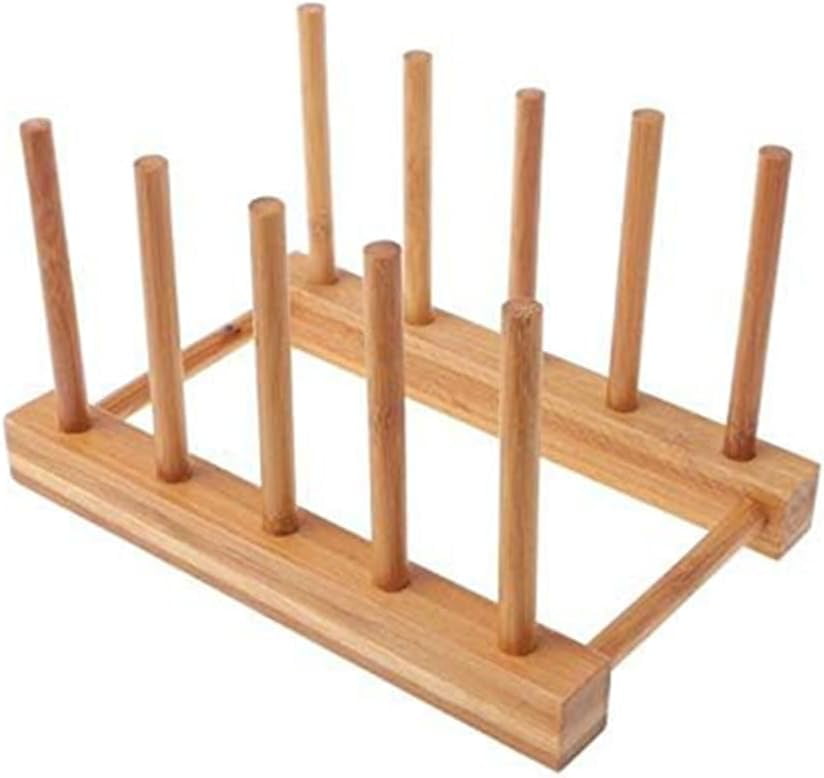Bamboo Wooden Dish Rack Dishes Drainboard Drying Drainer Storage Holder ...