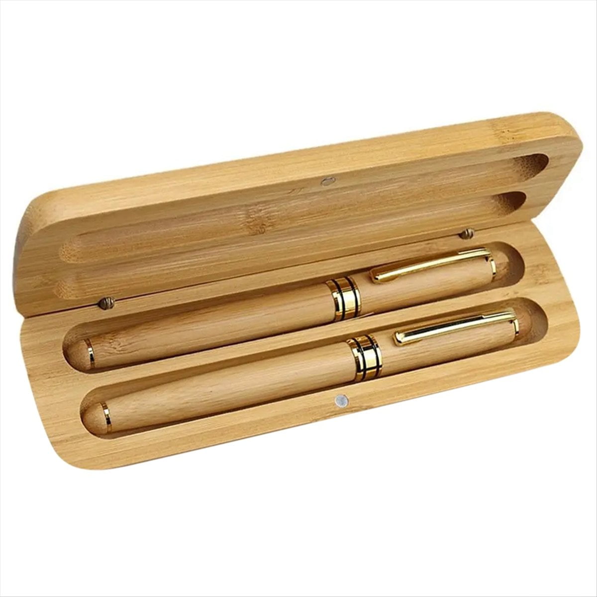 Bamboo Wooden Stationery Students Business Office Ballpoint Pen and ...