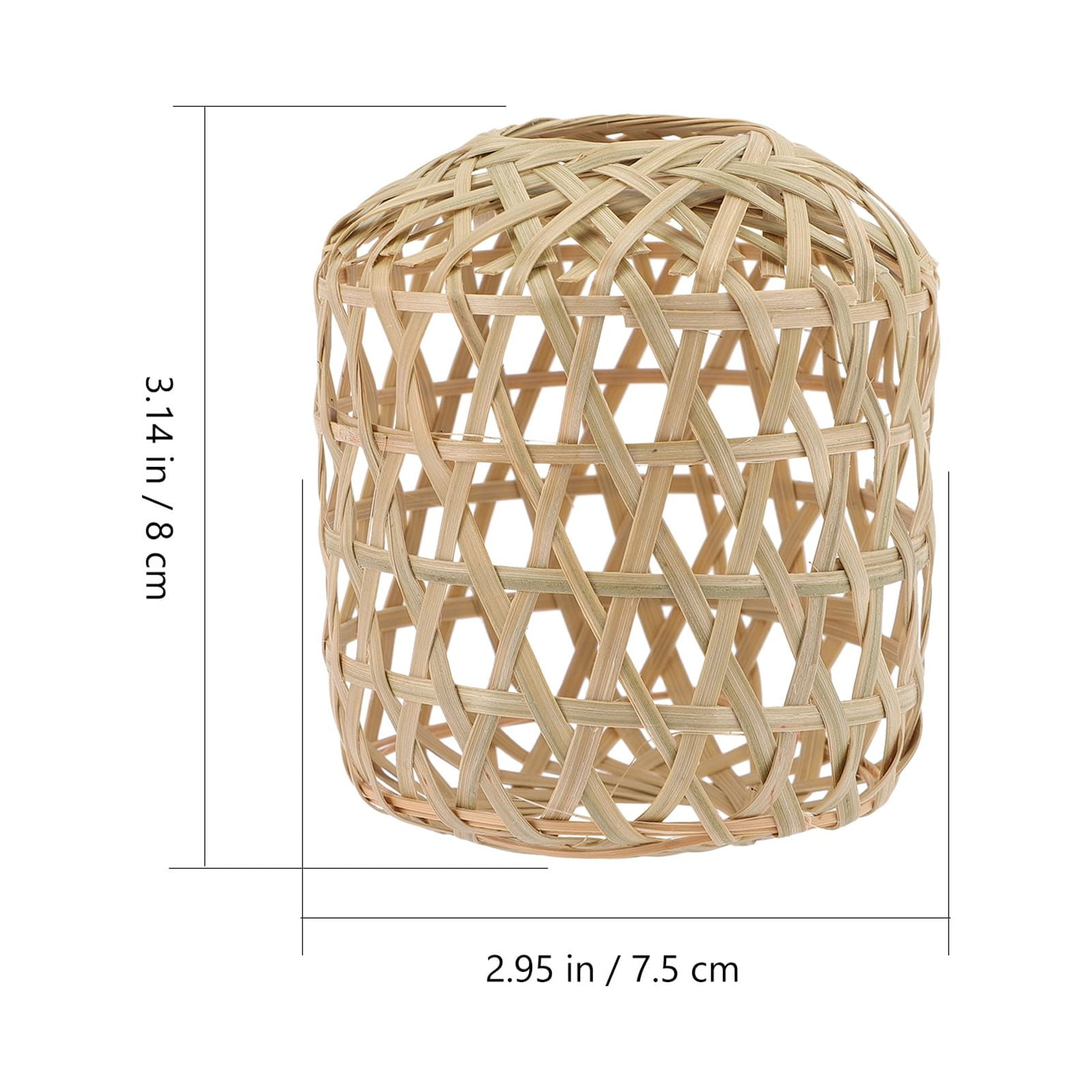 Bamboo Woven Lamp Shade Rustic Style Hanging Lamp Shades Pendant Lamp ...