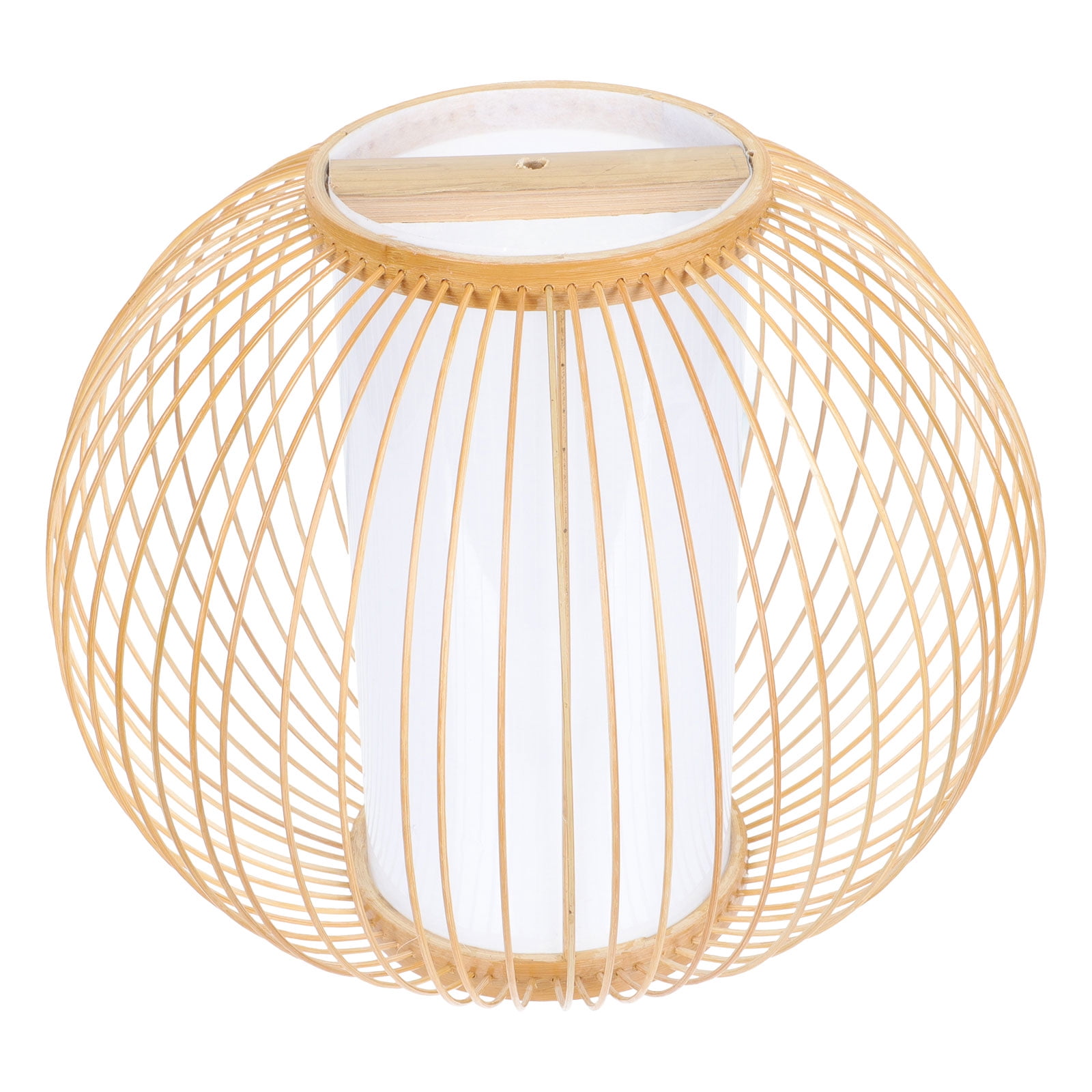 Bamboo Woven Lantern Lamp Chimney Lanterns Fluorescent Khaki - Walmart.com