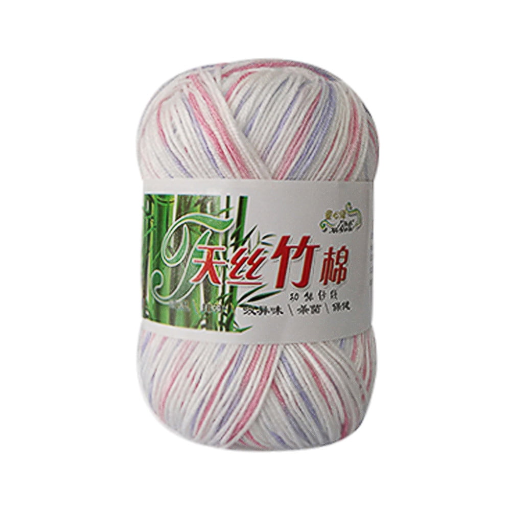 Bamboo Yarn Natural Bamboo Cotton Yarn Soft Knitting Wool Crochet ...