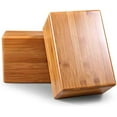 Bamboo Yoga Block (2 PCS), Bamboo Handstand Block,Support Brick to ...