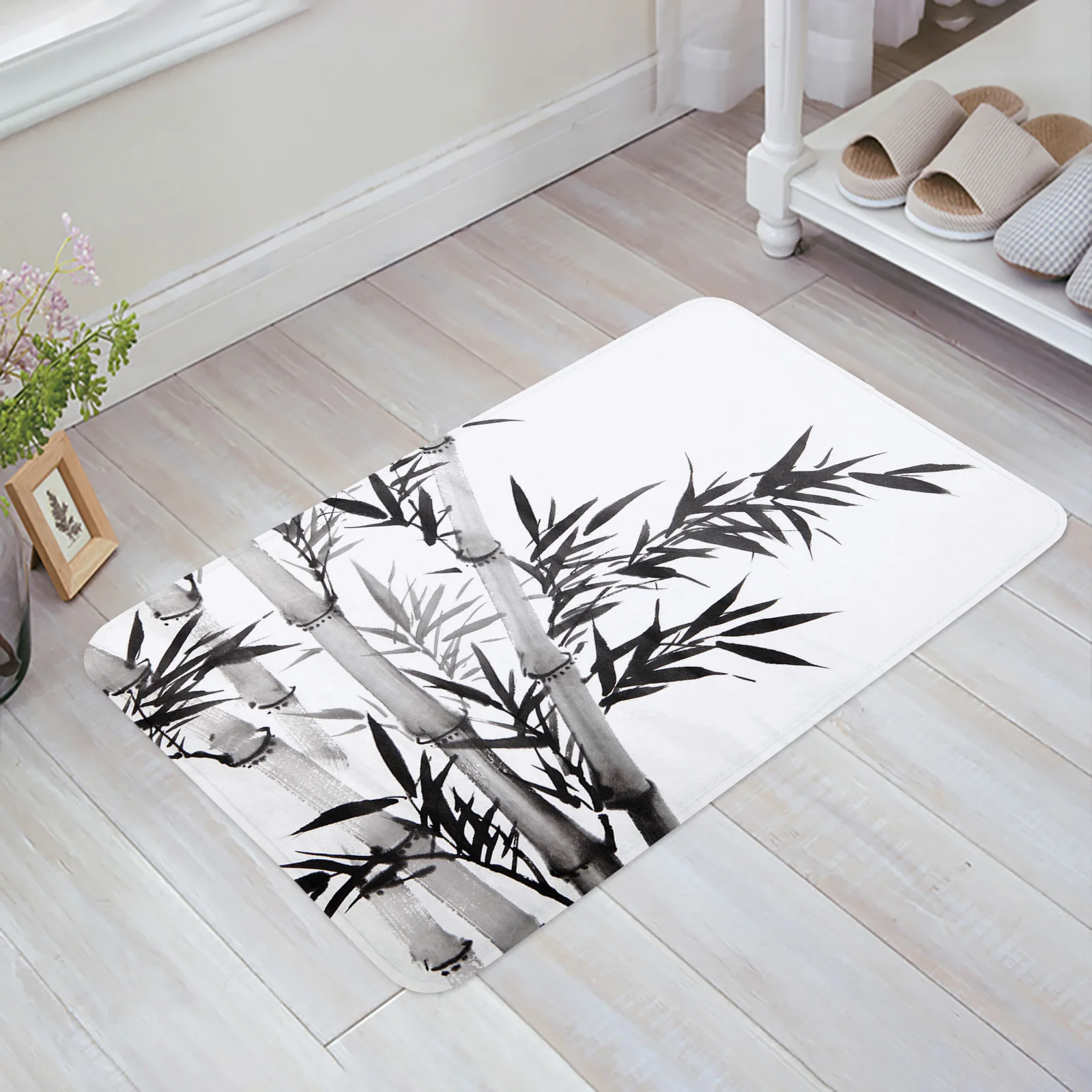 Bamboo Zen Chinese Style Floor Mat Entrance Door Mat Living Room ...