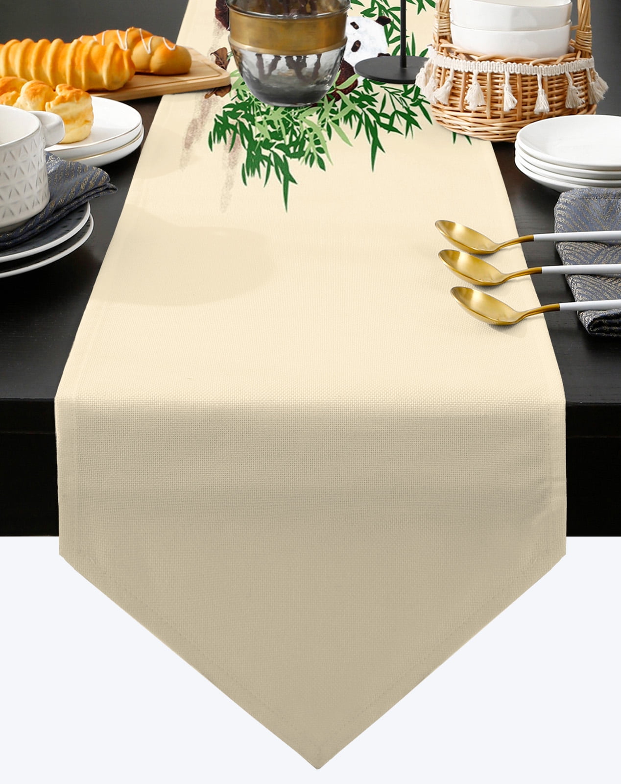 Bamboo Zen Modern Table Runner Wedding Party Table Decoration Centers ...
