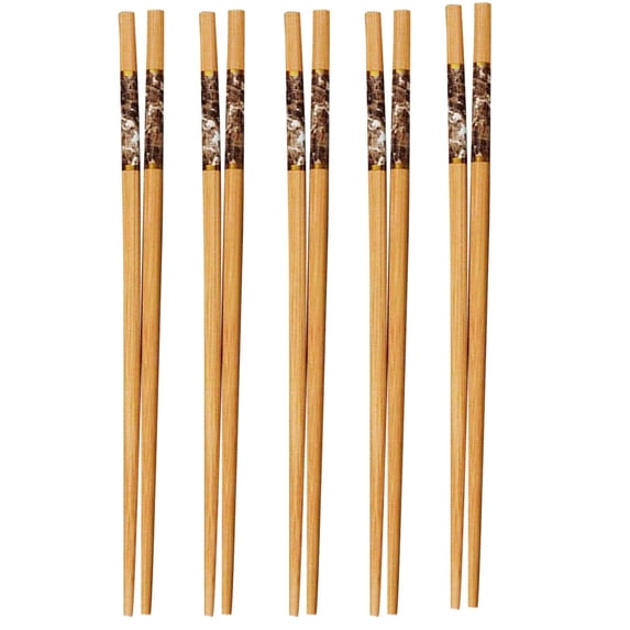 Bamboo chopsticks Kitchen Gadgets 5 Pairs Chopsticks Reusable ...