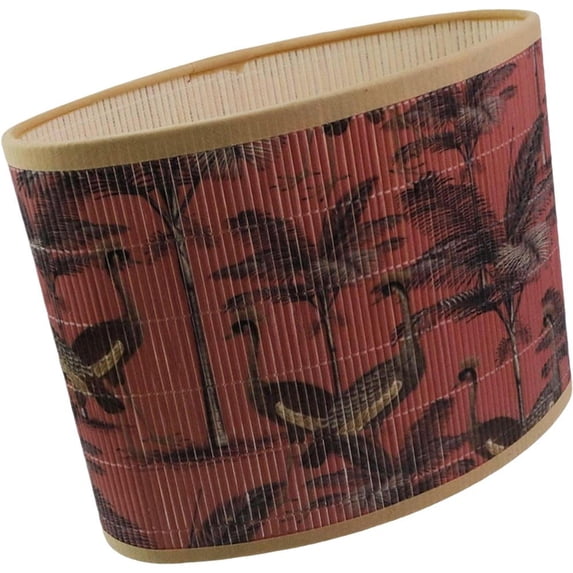 Bamboo lampshade Oval Bamboo Bulb Guard Chandelier Bedside lampshade ...