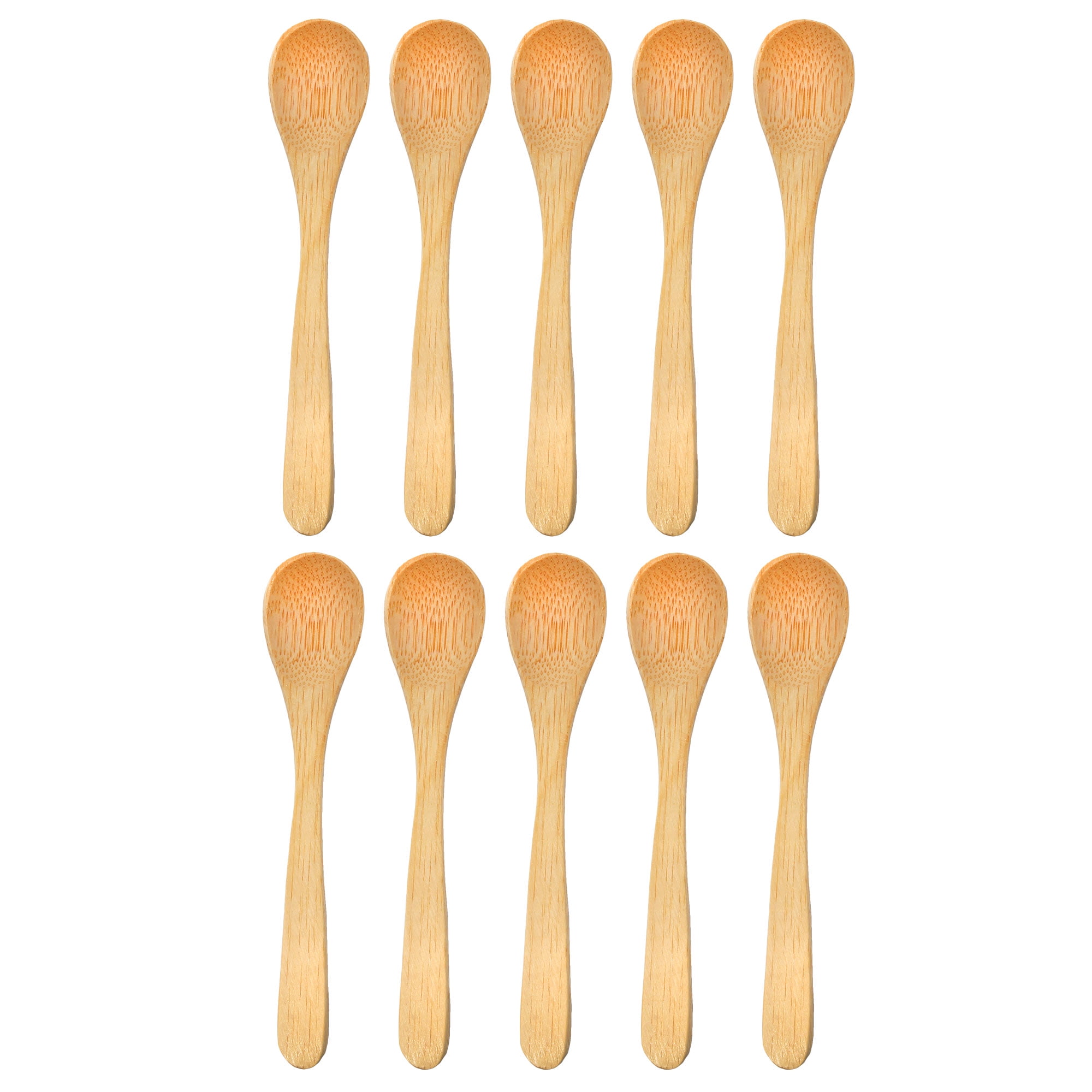 Bamboo tiny spoon / Mini Wooden Spoons for Salt and Spices, 10pcs ...