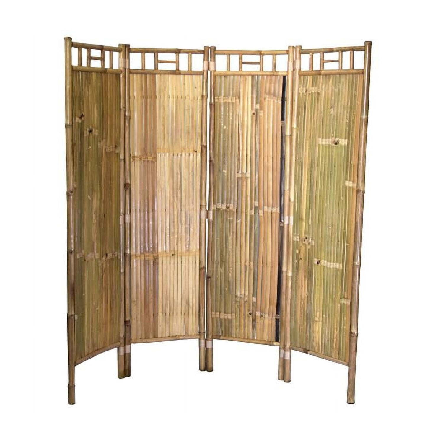 Bamboo54 Decorative Indoor Bamboo 4 Panel Privacy Screen - Walmart.com
