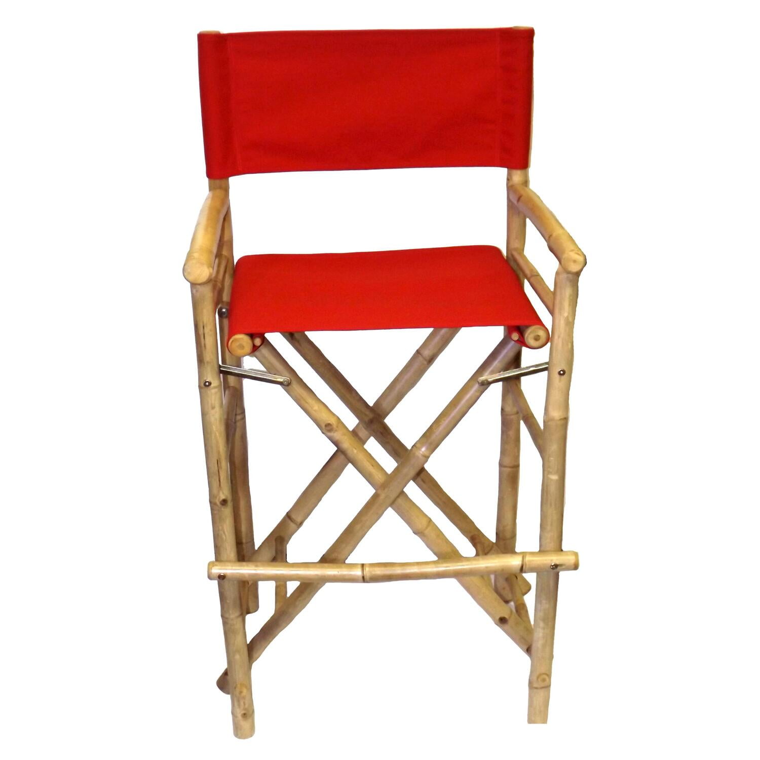 Bamboo54 Chair Bamboo Director High-Color:Red,Quantity:2 - Walmart.com