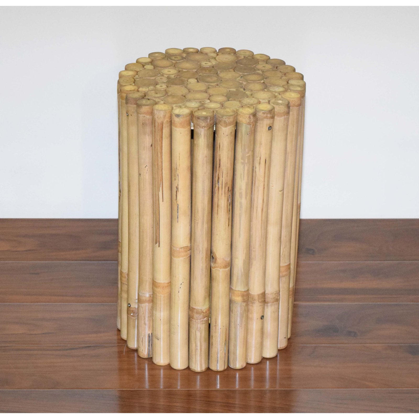 Bamboo54 Tropical 12-in. Eco-friendly Round Bamboo Side Table for ...